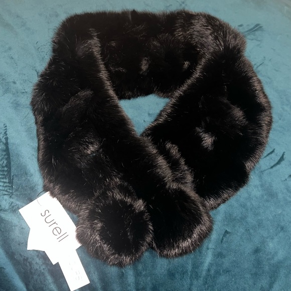Surell | Accessories | Surell Long Hair Rabbit Fur Ball Scarf | Poshmark